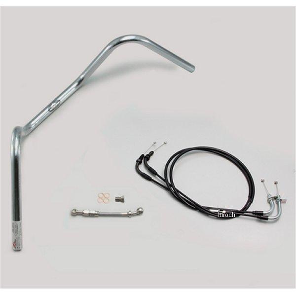 ハリケーン 200 アップ1型 ハンドルセット23年-25年 ホンダ ダックス125(JB04/06)カラー:クロームメッキ・ハンドルと必要なケーブル＆ホースSET・ハンドル穴開け加工が必要・付属 スロットルケーブル、ブレーキホース ※ブレ...