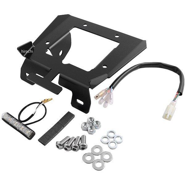 ハリケーン フェンダーレスキット16年 ホンダ グロムMSX125SFカラー：黒素材：アルミ製(ベースプレート)ボルトオン別途リフレクターが必要サイドまでカバーした形状ナンバー角度は現行基準に合わせた45度に設定しています。新基準適応のH3...