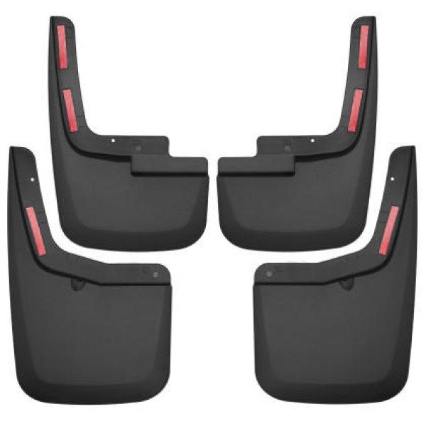 Husky Liners 2015-2017 フォード F-150 w/ OE Fender Flares フロント and リヤ マッドガード - ブラックメーカー：Husky Linersメーカー品番：58456・掲載画像は、カタログよ...