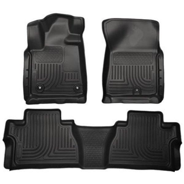 Husky Liners 2014 トヨタ Tundra Double Cab Pickup WeatherBeater ブラック フロント &amp; 2nd Seat フロアライナーメーカー：Husky Linersメーカー品番：995...