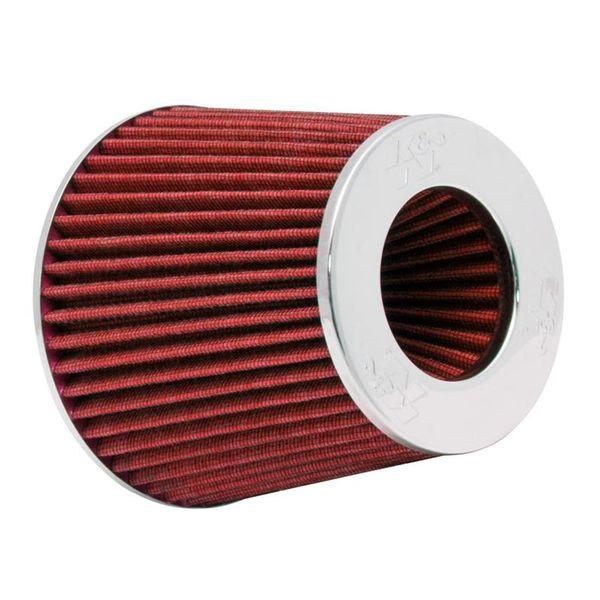 K&amp;N Universal Air Filter Chrome Round Tapered Red - 4in ID x 1.125in L x 5.5in H (Multi Lingual)メーカー：K&amp;N Enginee...