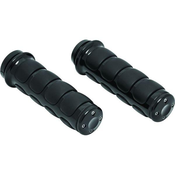 Kuryakyn Premium ISO Grips Without Throttle Boss Throttle-By -Wire Blackメーカー：Kuryakynメーカー品番：6321・掲載画像は、カタログより抜粋した参考画像となっ...