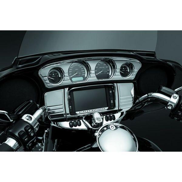 Kuryakyn Deluxe Tri-Line Stereo Trim Kit 14-Up Touring Models Chromeメーカー：Kuryakynメーカー品番：7240・掲載画像は、カタログより抜粋した参考画像となっておりま...