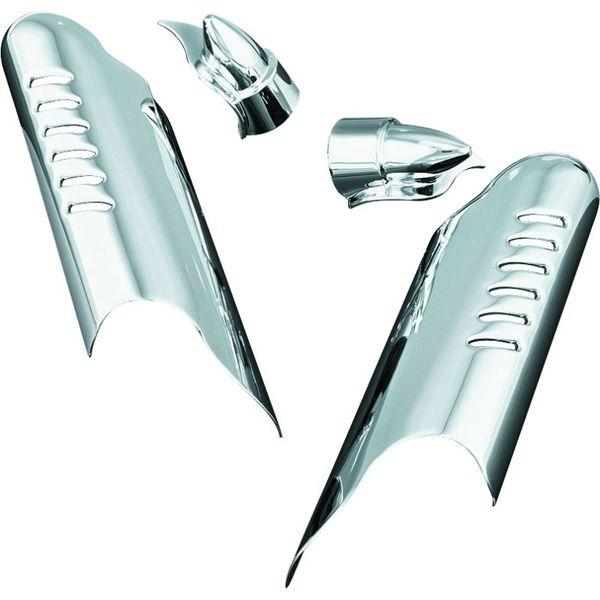 Kuryakyn Lower Leg Deflector Shields 00-13 Touring Chromeメーカー：Kuryakynメーカー品番：7768・掲載画像は、カタログより抜粋した参考画像となっております。ご不安な場合は、メ...