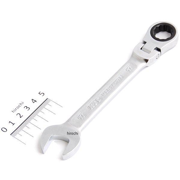 KTC?セミショートラチェットコンビネーションレンチ 17mm (首振りタイプ)狭い場所での作業性を考えた、スタンダードとショートの中間サイズ。ラチェット部は、本締めが可能です。送り角度5°(8mmを除く)で狭い場所でのスムーズな連続作業が...