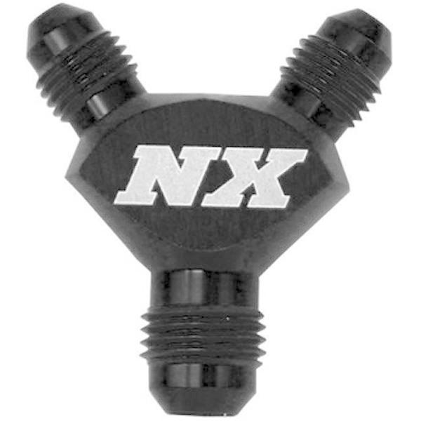 Nitrous Express 6AN x 6AN x 6AN Billet Pure-Flo Y Fitting - Blackメーカー：Nitrous Expressメーカー品番：16386・掲載画像は、カタログより抜粋した参考画像とな...