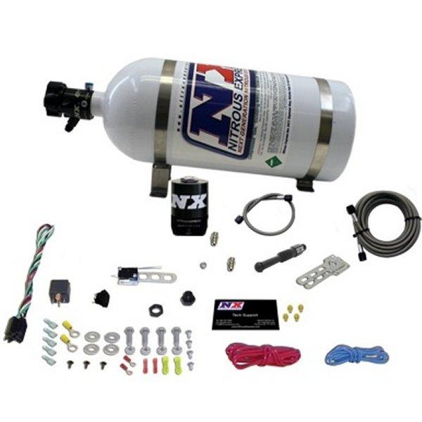 Nitrous Express Dry EFI シングル Nozzle Nitrous キット (35-150HP) w/10lb ボトルメーカー：Nitrous Expressメーカー品番：21000-10・掲載画像は、カタログより抜粋し...