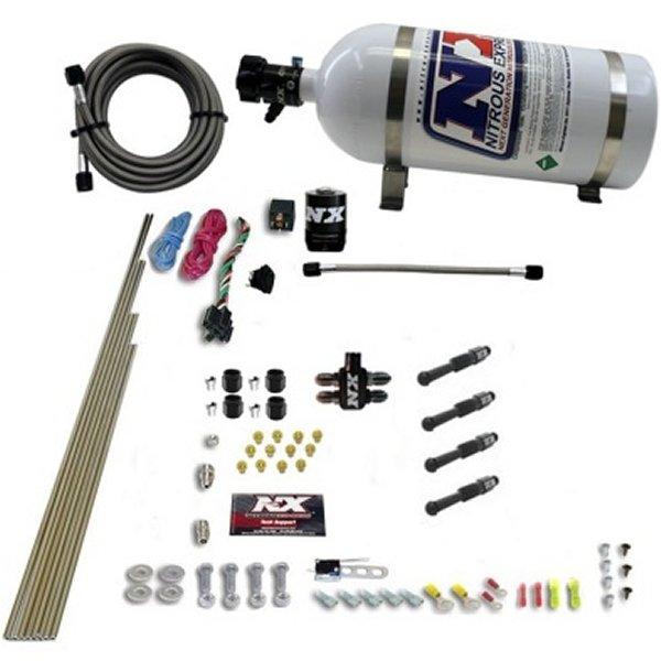 Nitrous Express Dry Direct Port Nitrous キット 4 Cyl w/10lb ボトルメーカー：Nitrous Expressメーカー品番：93046-10・掲載画像は、カタログより抜粋した参考画像となって...