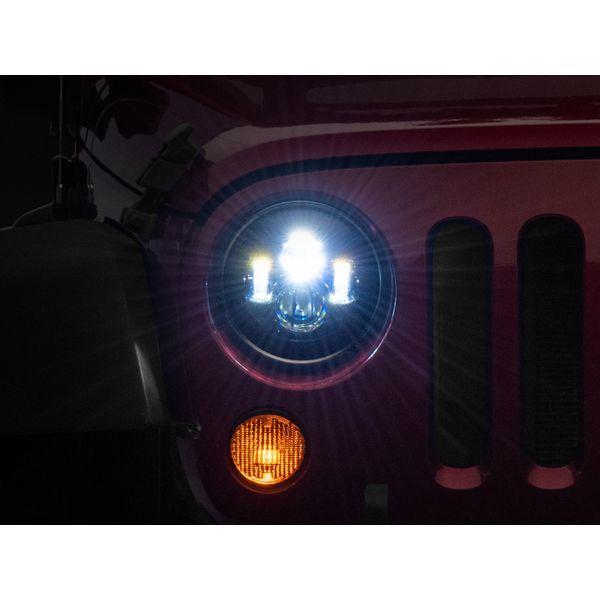 Raxiom 97-18 Jeep Wrangler TJ/JK Axial Series LED Daymaker Headlights- Black Housing (Clear Lens)メーカー：Raxiomメーカー品番：J1080...