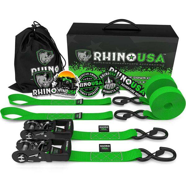 Rhino USA Heavy Duty Ratchet Tie-Downs 2-Pack (Green) 1.6In X 8Ftメーカー：Rhino USAメーカー品番：HDKIT-2PK-GRN・掲載画像は、カタログより抜粋した参考画像...