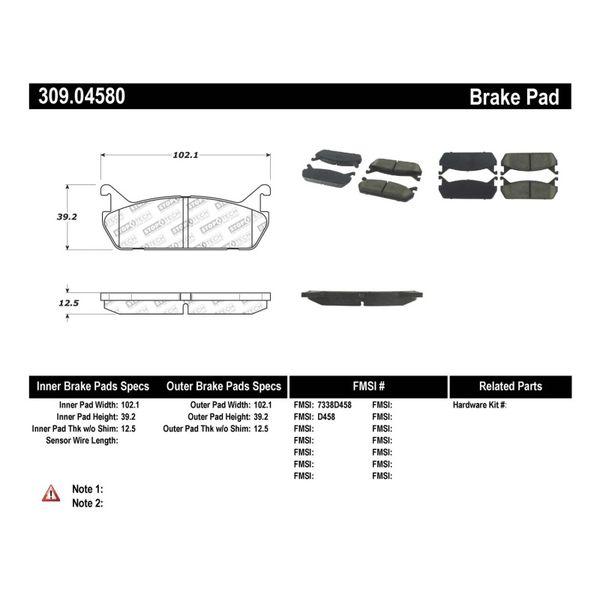 StopTech Performance 90-93 Mazda Miata Rear Brake Pads D525メーカー：Stoptechメーカー品番：309.04580・掲載画像は、カタログより抜粋した参考画像となっております。ご不...