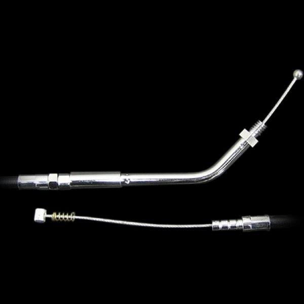 90年-95年 ハーレー BigTwin41インチ(約1041mm)45°タイプトラベルレングス約120mmスロットルホルダー取り付けネジサイズ:1/4-20 UNCアウター部:ビニール 金属部:スチールキャブレター、スロットルハウジングを...