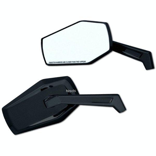 クリアキン Kuryakyn HEX ミラー ブラック汎用カラー:サテンブラックミラー:幅51/2in×高さ31/2inボルトサイズ:5/1618素材:ダイキャストアルミ内容物:Left Mirror×1Right Mirror×15-16...