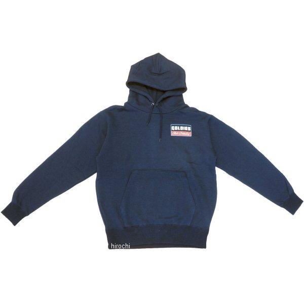 ゴールディーズオートディテイリング Goldies Auto Detailing TRICOLORE LOGO プルオーバーフーディーLサイズ(着丈:約690mm、身幅:約590mm、肩幅:約520mm、袖丈:約630mm)カラー:ネイビー...