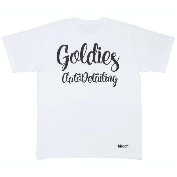 GADST001WH-M ゴールディーズオートディテイリング SCRIPT LOGO Tシャツ Mサイズ ホワイト【Mサイズ】着丈：約680mm 身幅：約520mmGOLD RUSHスプレーでお馴染みのGoldiesより、ついにアパレルがリ...