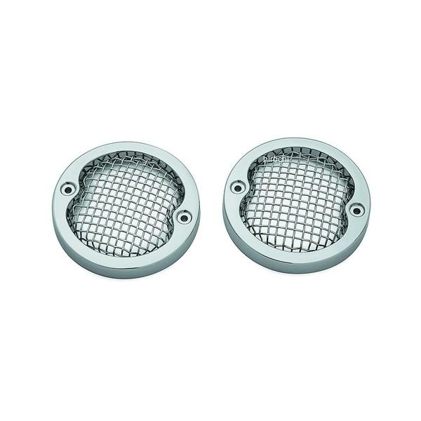 クリアキン Kuryakyn フラットウィンカー メッシュベゼル 86年- クローム15年-20年FLHTKL、FLTRXS15年-16年FLHTCUL、FLTRUSE14年-20年LHTKSE、FLHXS11年-20年FLTRU 10年-...