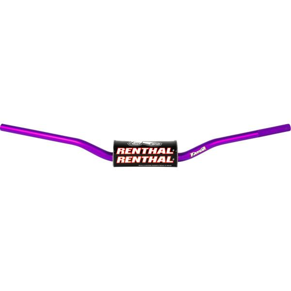 レンサル RENTHAL Fatbar ハンドルバー 821 パープル・7010-T6アルミニウム合金、ブレースレス設計により、非常に高い強度を維持しながら重量を軽減します。0601-6432821-01-PEヤフー JP店