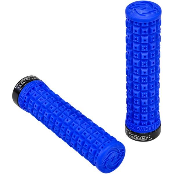 TORC1 ディファイ ロックオン グリップカラー：ブルー/ブラック全長：130mm7/8インチ(約22.2mm)径ハンドルバー用ツイストスロットルでは使用できません。左右ペア0630-24832750-0302ヤフー JP店