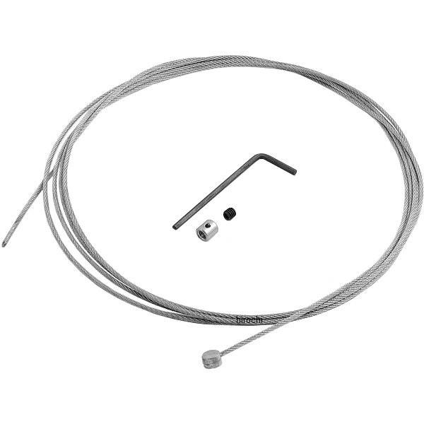 キタコ インナーワイヤーセット/スロットル 6X4エンド汎用セット内容・スチール/亜鉛メッキインナーワイヤー(φ1.5×2m/片側ケーブルエンドハンダ付済) ×1・ケーブルエンドセット(6×6/スロットル用ホルダー側) ×1・L型レンチ、ホ...