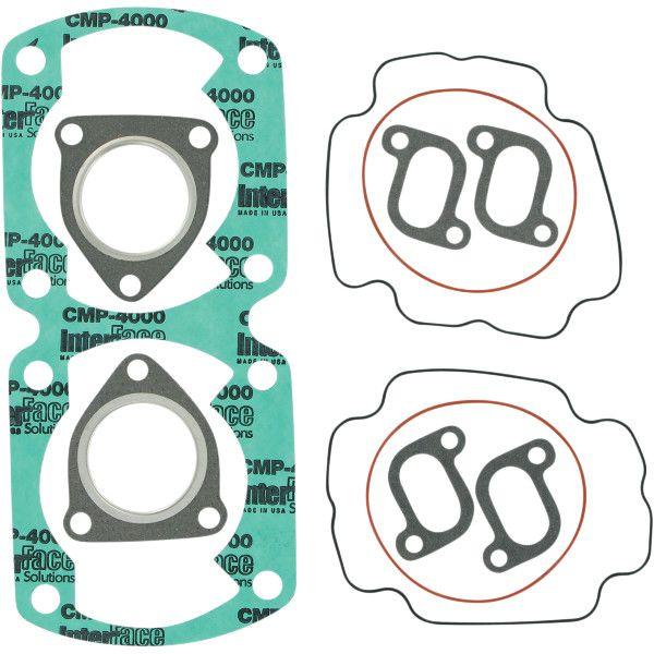 LC ツイン 440cc77年-80年 ヤマハ SRX 440高性能のヘッドおよびベースガスケット、さらに吸排気、上部ヘッド部品、パワーバルブガスケットが付属します。このセットは、シリンダーとピストン交換用です。0934-053971014...