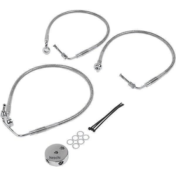 96年-00年 ハーレー FXDL Dyna Low Rider Notes: 1999-2000 Lower/upper brake line kit・1個売り・ハーレー純正 45207-97B・18-9/16インチ(471mm)/ 22...