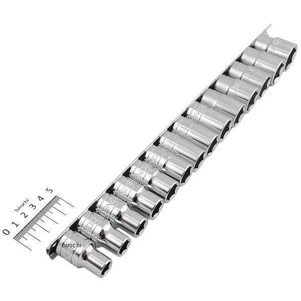 シグネット 1/2DR 14PCソケットセット ホルダーツキ(13335V)・差込角(インチ DR)：1/2セット内容：1/2インチDRソケット(10mm：13310、11：13311、12：13312、13：13313、14：13314、...