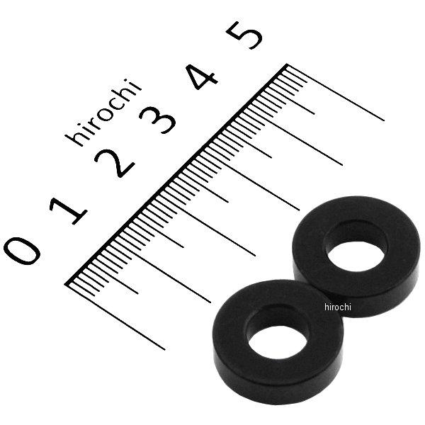 ポッシュ アルミスペーサー汎用仕様:M8&amp;5/16インチ用カラー:黒高さ:T=5入数:2個入り素材:A2017S ジュラルミン削り出し/アルマイト仕上げ高さ(長さ)を9種類ご用意各サイズ3色のアルマイト色をご用意201444-052...