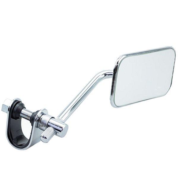 キジマ ミニスクエアーミラー ハンドルクランプタイプ汎用カラー:クロームメッキ鏡面サイズ:52×109mm左右兼用ミラー1個売り【仕様説明】ハンドルへクランプするタイプのミラーです。※本製品は2007年1月1日以降新認定車両のミラー基準を満...
