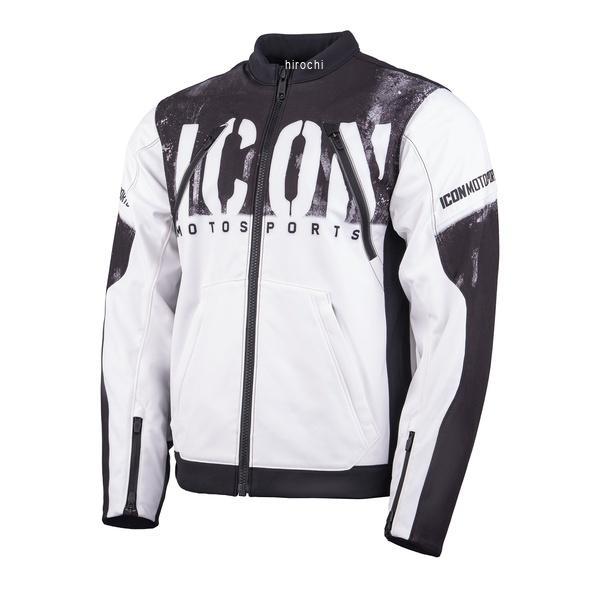 アイコン ICON 2026年春夏モデル ジャケット MERC3 ANOMALY ホワイト Sサイズ：Sカラー：ホワイト・ICON SPORT FIT・春秋向け・防風効果が高く柔らかいSOFTSHELL素材・内部300Dポリエステル補強・ジ...