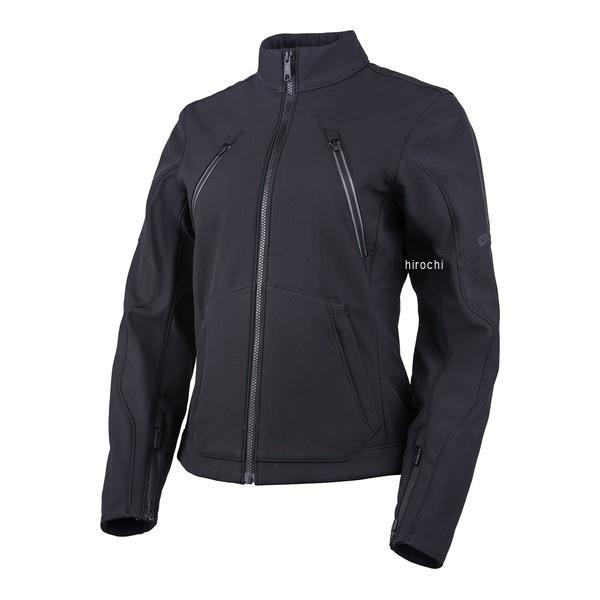 アイコン ICON 2026年春夏モデル ジャケット MERC3 WOMENS ブラック XLサイズ：XLカラー：ブラック・ICON WOMEN SPORT FIT・春秋向け・防風効果が高く柔らかいSOFTSHELL素材・内部300Dポリエ...