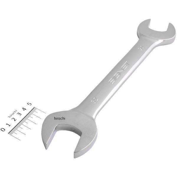 シグネット 30X32 両口スパナ・サイズ(mm)：30X32・メガネ部幅(D1；mm)：62.0・メガネ部幅(D2；mm)：66・全長(L；mm)：310・メガネ部厚み(A1；mm)：12・メガネ部厚み(A2；mm)：12ミラー仕上げのメ...