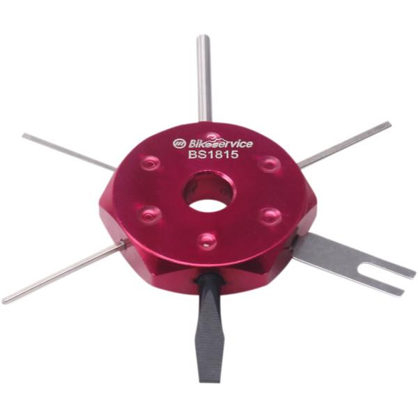 BIKESERVICE TOOL ワイヤーターミナルパックコン端子用の長方形ブレード、コネクタを開くための平らなブレード、ALDLコネクタ用のフォーク全金属構造により、頑固なコネクタでも強度と剛性を確保従来の端末だけでなく、複数の OEM ...