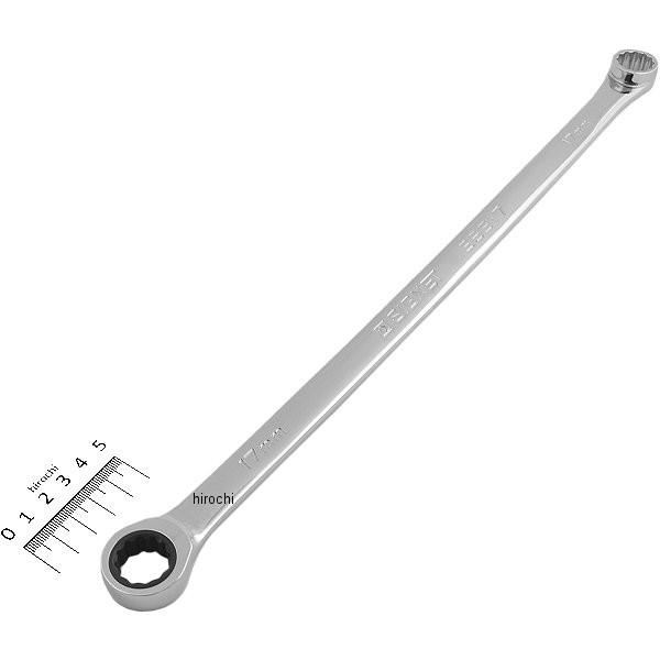 シグネット 超ロングストレートメガネギアレンチ 17mm・サイズ(mm)：17・ギアレンチ部厚み(a1；mm)：11.0・メガネ部厚み(a2；mm)：13.0・ギアレンチ部幅(D1；mm)：31.0・メガネ部幅(D2；mm)：25.0・全長...