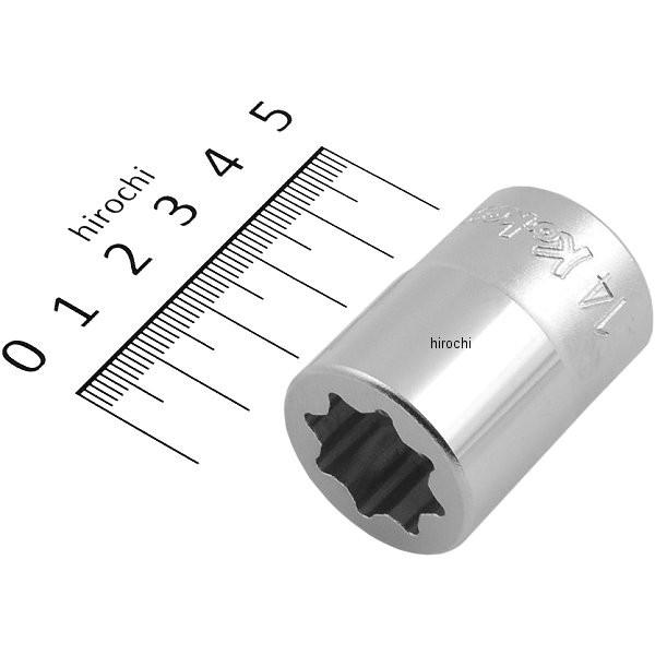 4109M-14 1/2インチ sq. ドレンプラグ用2重4角ソケット 14mm4109M-14-KKヤフー JP店