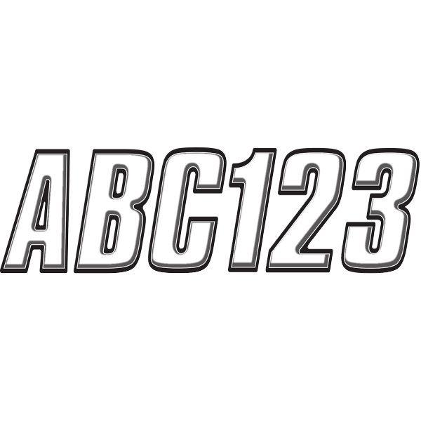 シリーズ800/ソリッド/ベベル アウトライン入りaからZ 26枚×4セット=104枚0-9 10枚x4セット=40枚Hardline 製品デカール 2枚合計 146枚入り4320-1030WHBLK800