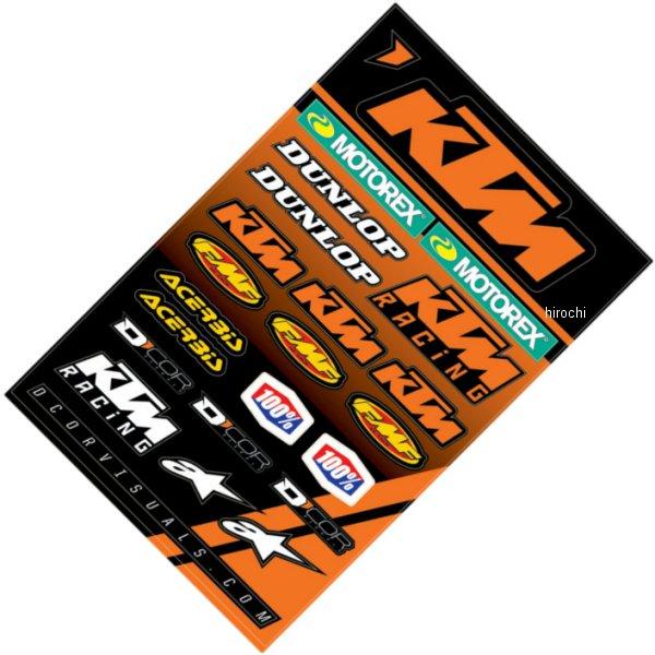 4320-2228 40-30-102 D'cor Visuals DECAL SHEET KTM RACING高品質ステッカーハイタック粘着剤UVコーティング4320-222840-30-102ヤフー JP店