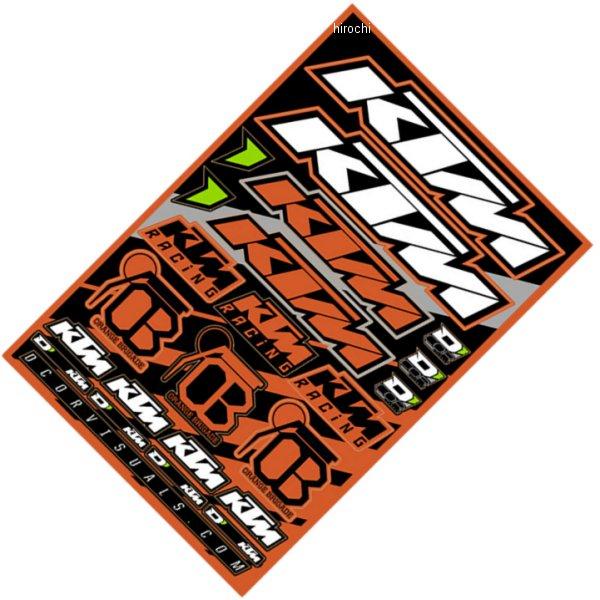 4320-2236 40-30-100 D'cor Visuals DECAL SHEET KTM高品質ステッカーハイタック粘着剤UVコーティング4320-223640-30-100ヤフー JP店
