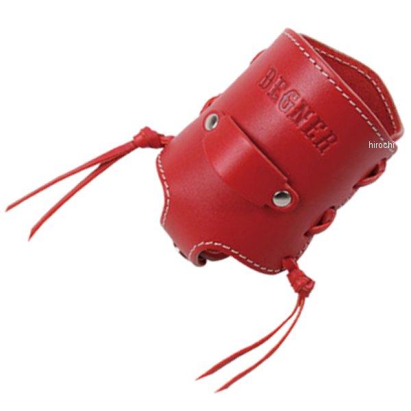 デグナー DEGNER ドリンクホルダーカラー:レッド 素材:牛革(天然タンニンなめし)付属品:結束バンド 2本最大500mlのペットボトル対応【注意点】本品はバイクの駐停車時に缶コーヒーから500mlペットボトルまで収納できます。サングラ...