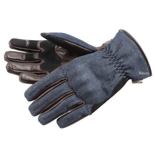 4524486112676  デグナー DEGNER 2025年秋冬モデル レザーAAAデニムグローブ ネイビー/ブラウン Lサイズサイズ：Lサイズカラー：ネイビー/ブラウン素材:AAAデニム/牛革/防風フィルム 手の甲のみ欧州の安全基準で...