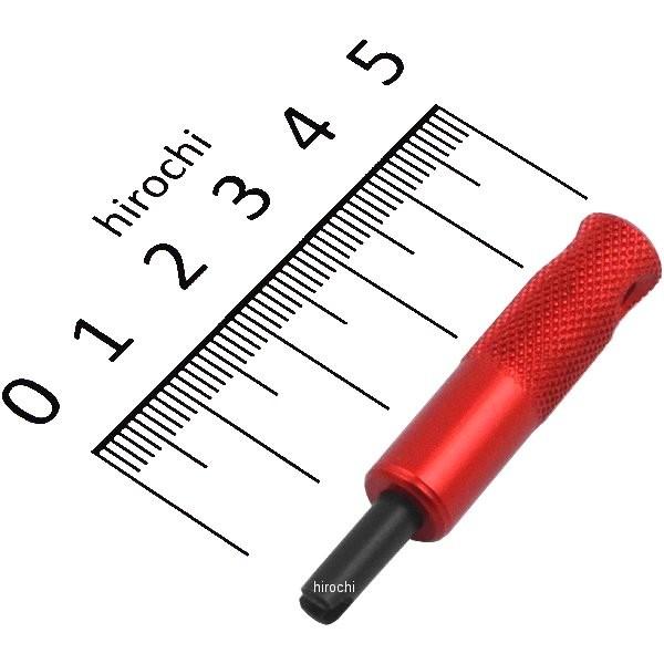 ディーアールシー DRC エアバルブコア ドライバー 赤カラー:レッド【素材】・先端部:クロモリ鋼・シャフト部:アルミ【サイズ】・全長45mmスピーディな作業に欠かせないバルブコア専用ドライバー。先端部は耐久性に優れたクロモリ鋼を採用、ロー...