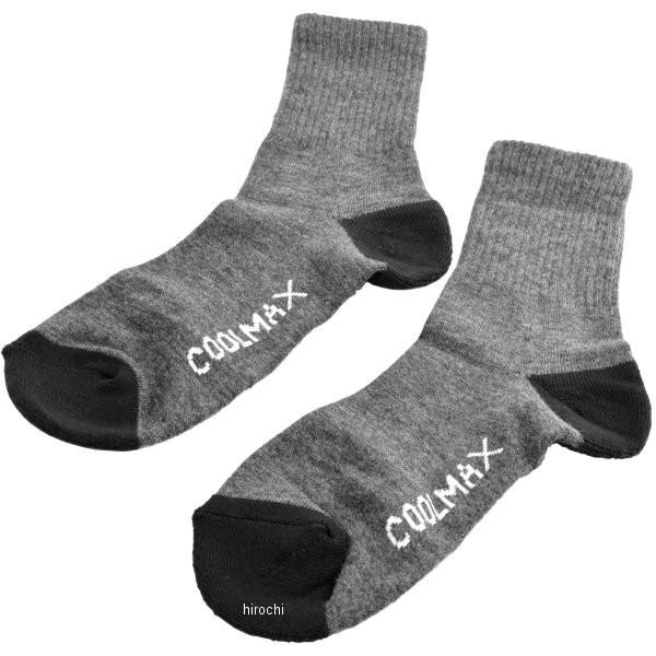 コミネ KOMINE クールマックス サマー ソックスです。サイズ:L (25-27cm)カラー:ダークグレー素材 クールマックス仕様説明 優れた蒸散効果が特徴の速乾冷却素材COOLMAX製のソックスです。蒸れやすい夏の足もとを涼しくドライ...
