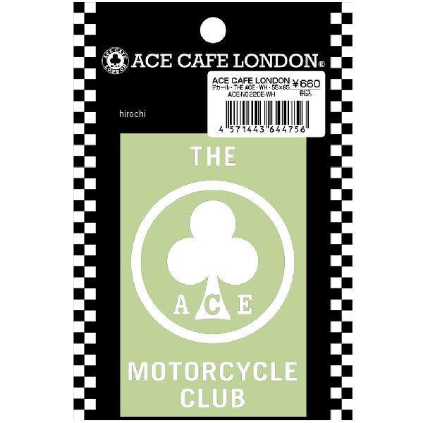 エースカフェロンドン ACE CAFE LONDON デカール THE ACEカラー:ホワイトサイズ:W55mm×H85mm素材:塩化ビニル文字や枠だけが残るカッティングタイプのデカールです。4571443644756ACE-N022DE-...