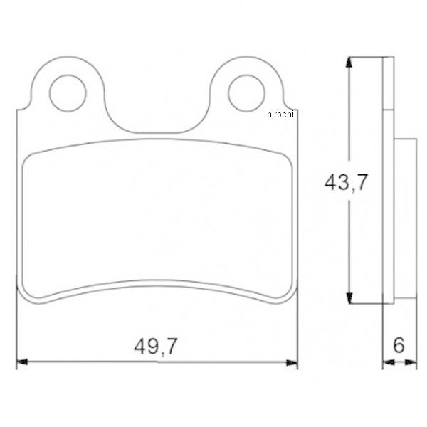 403-AGPA045-OR アコサット ACCOSSATO  ブレーキパッド AGPA4504年-16年 ホンダ COTA250 4RT フロント 04年-16年 ホンダ COTA260 4RT フロント 08年-12年 AJP 125P...