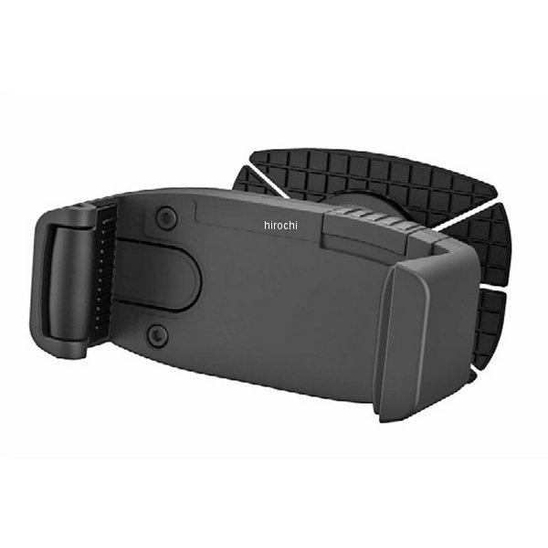 カシムラ コンパクトスマホホルダー 両面テープ貼り付け ブラックカラー：ブラックマグネット内蔵のアームでしっかり固定できるスマホホルダー。ローラー付きなので片手でスマートフォンをスムーズに着脱。取り付けベースは曲面にも貼れる軟質素材を採用。...