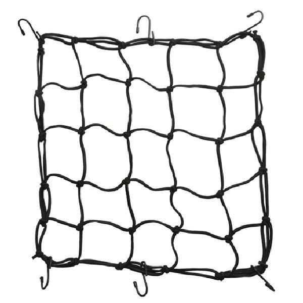 リード工業 ポーターネット 370mm6つのフックで積載物をしっかり固定370mm×370mm仕様で小さめの荷物の固定に最適。6つのフックで荷ズレを防止。サイズ：370×370(mm)素材：ゴム4952652030057MP-21ヤフー JP店