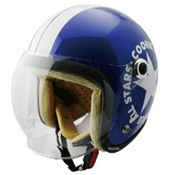TNK工業 ヘルメット CA-6カラー：メタリックブルー/ホワイトサイズ：キッズ(54-56cm)・レディース＆キッズバイカーにおくるスモールジェットのニューモデル！・シールド一体式なのでガタ付きが無く、開閉もスムーズに行えます。・UVカッ...
