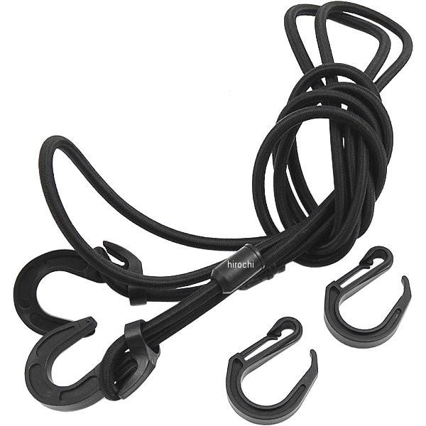 ストレッチコード＆フック 2500mm ブラック です。荷物の量に合わせてコードの長さが調節可能。シンプルな調節機構で荷物の押さえ加減調整も簡単に行えます。ミニフック付きのコードエンド採用で、余ったコードもスマートに処理できます。72213...