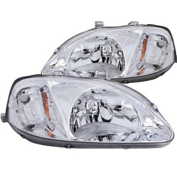 ANZO 1999-2000 Honda Civic Crystal Headlights Chromeメーカー：ANZOメーカー品番：121179・掲載画像は、カタログより抜粋した参考画像となっております。ご不安な場合は、メーカーサイトで...