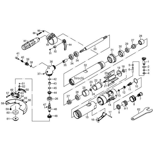 カットオフ ツール エア 延長 4""です。Free Speed RPM 15 000 Weight lb (kg) 4.3 (1.95) 4"" Cutter Wheels AT154RWHLMP Overall Length inche...