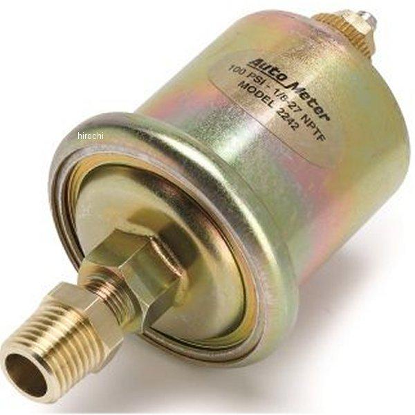 Autometer Replacement 100psi Oil Pressure Senderメーカー：AutoMeterメーカー品番：2242・掲載画像は、カタログより抜粋した参考画像となっております。ご不安な場合は、メーカーサイトでの...